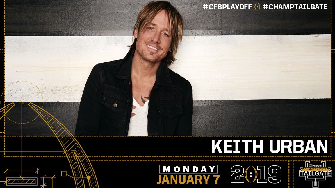 Keith Urban News Update…Keith To Play Pre-Game…College National ...
