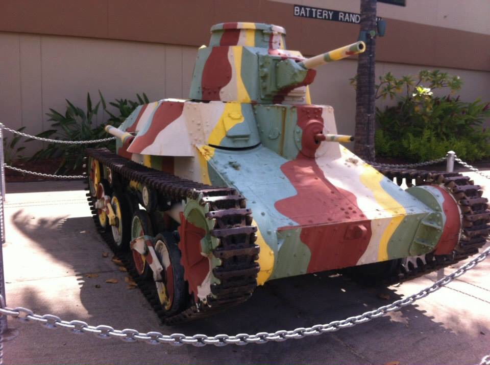 Japanese Type: Japanese Type 95 Ha-Go tank on display at the Battery ...