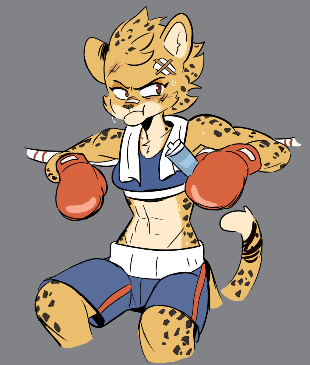 「Cheetah Boxer! ?? Starting the new year 」|Andy Ayalaのイラスト