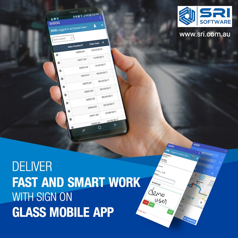 Sri Software on Twitter: "Enterprise-grade #SignOnGlassMobileApps from #SriSoftware designed ...