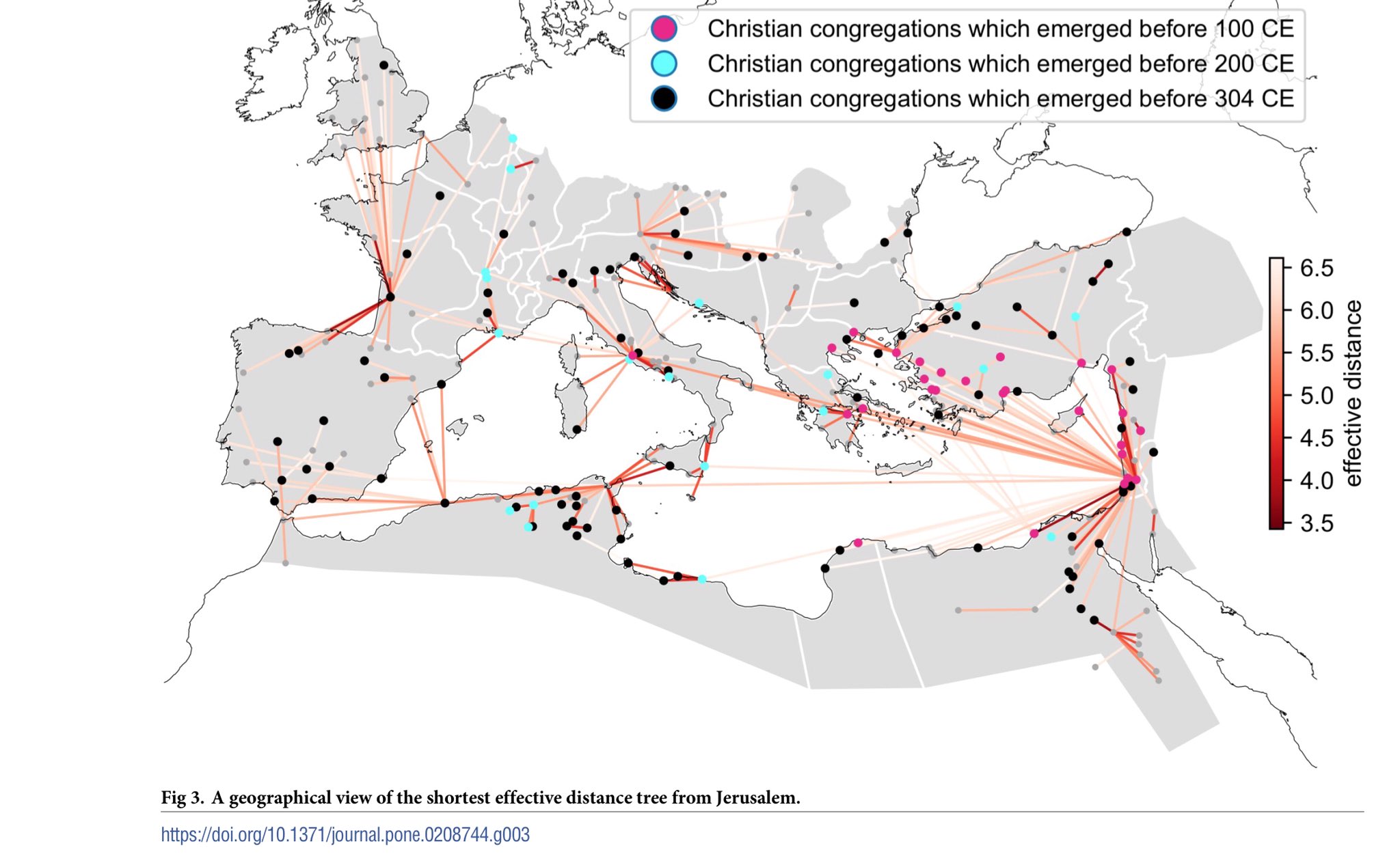 Christianity Diffusion Map