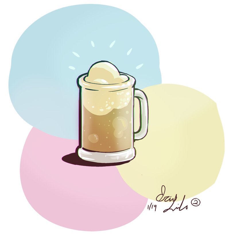 Animated Root Beer Float