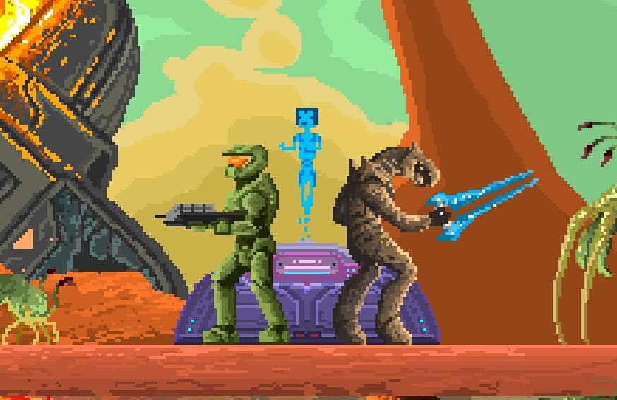 Halo Pixel Art