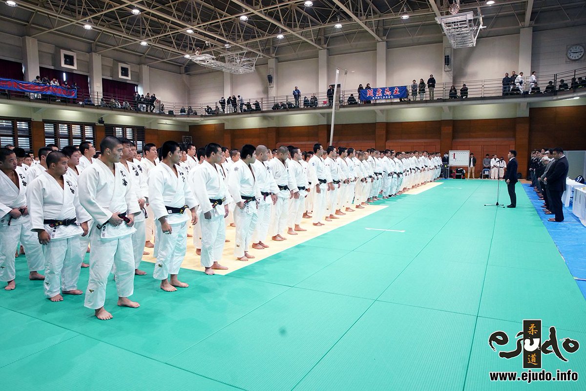 eJudo編集長 古田 英毅 on Twitter: "第32回國學院大學松尾三郎杯争奪全国選抜高等学校柔道大会、開会式。 国士舘高(東京)を筆頭に今季の有望校が多数参加しています。注目は作陽 ...