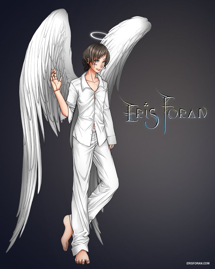 Angel Anime Boy Drawing