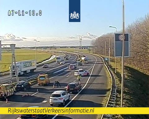 Rijkswaterstaat Verkeersinformatie on Twitter: "We hebben de #A7 naar Zaandam net na Purmerend ...