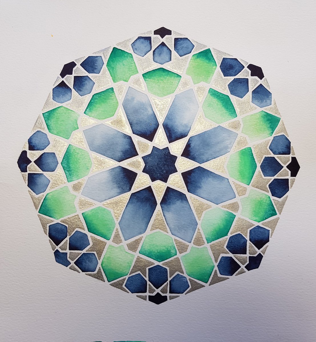 Islamic design Watercolour painting Painting Watercolor Art ...