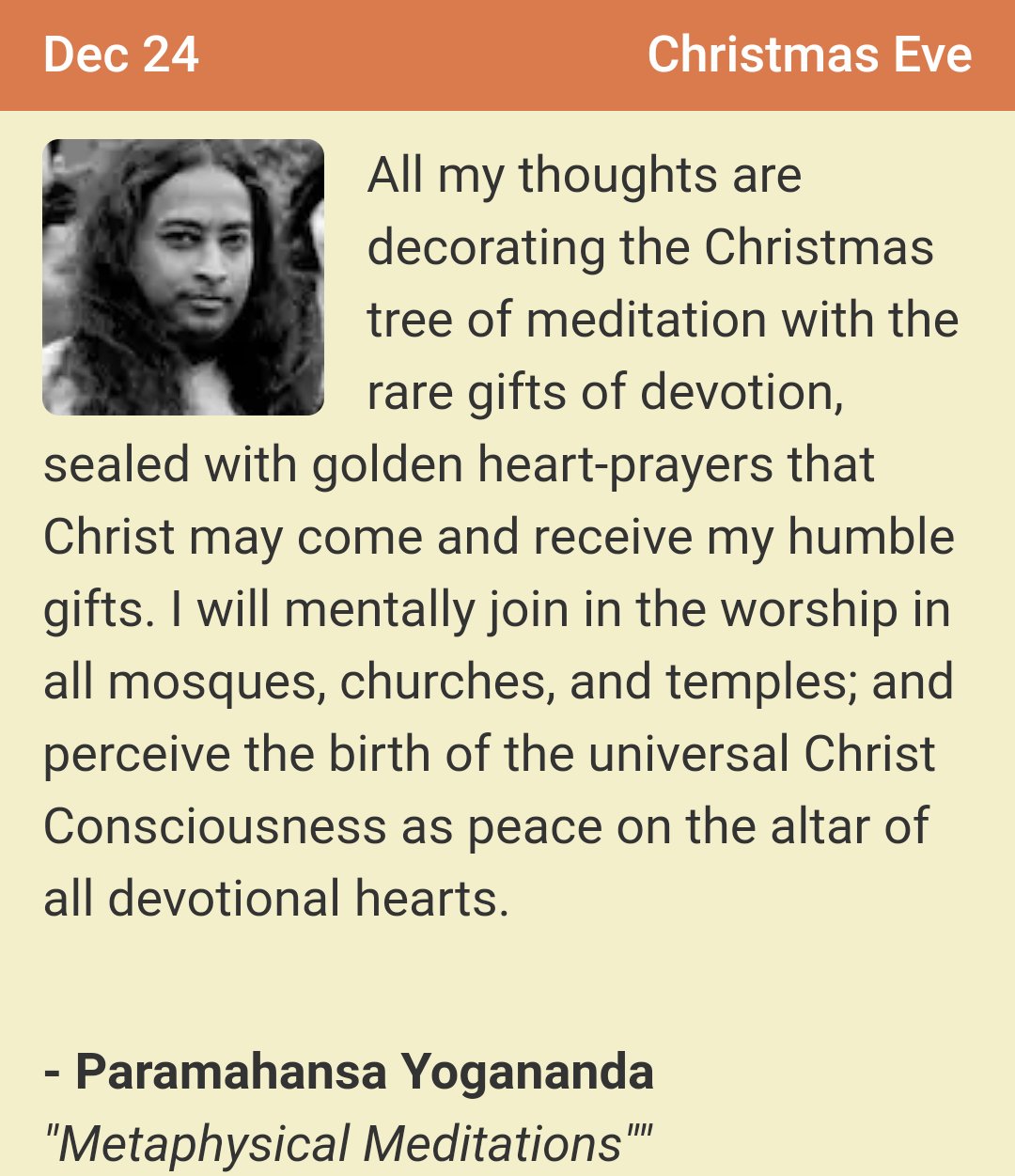 Paramahansa Yogananda Meditating