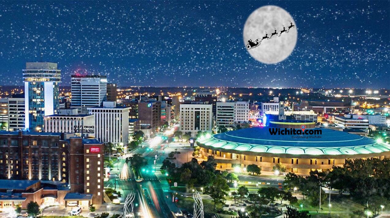 Downtown Wichita Kansas At Night