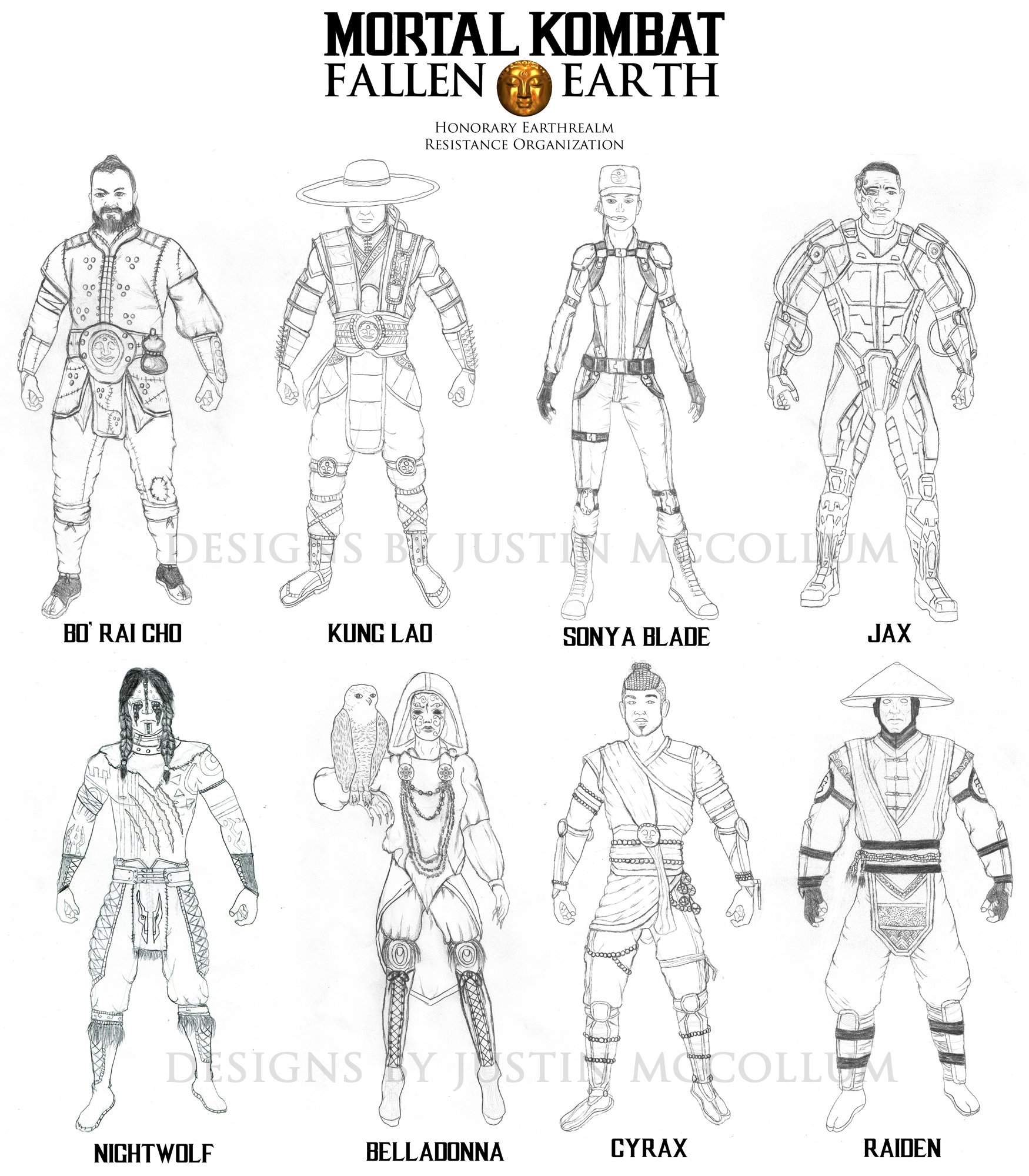 Raiden Mortal Kombat Coloring Pages Free Printable Mortal Kombat