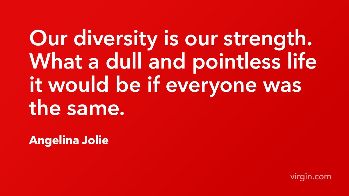 Virgin on Twitter: "“Our diversity is our strength, what a dull and ...