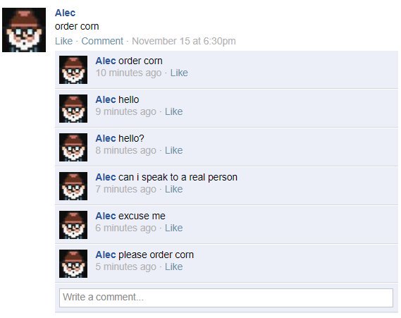 What’s Up with the Increasingly-Smaller “Order Corn” Masked Man Posts ...