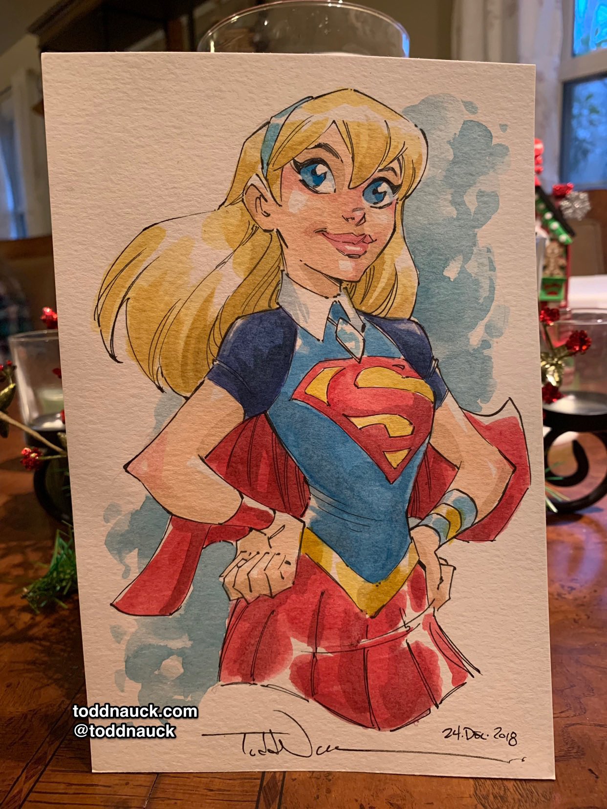 Superhero Girl Drawing