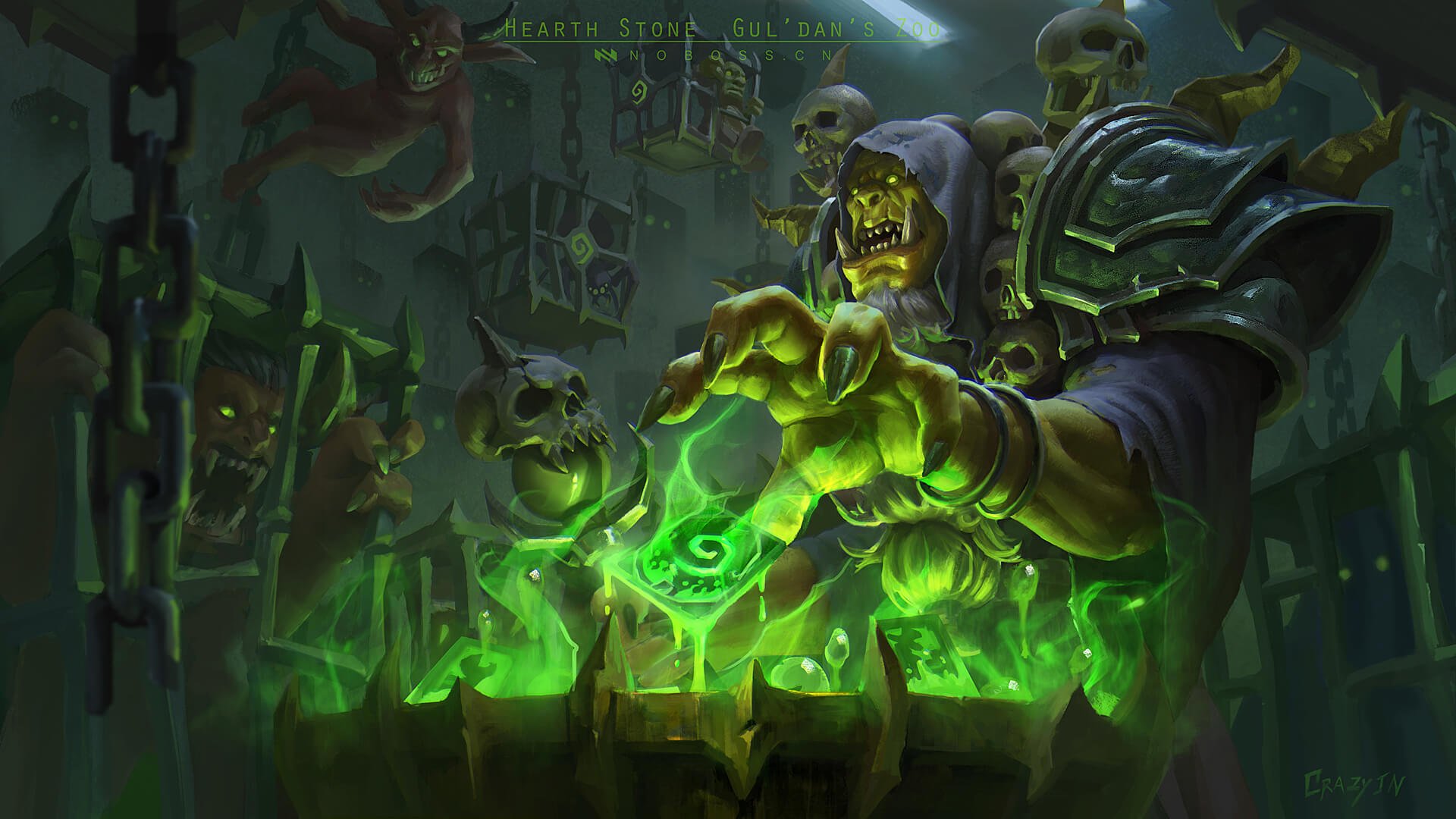 Wow Orc Warlock Wallpaper