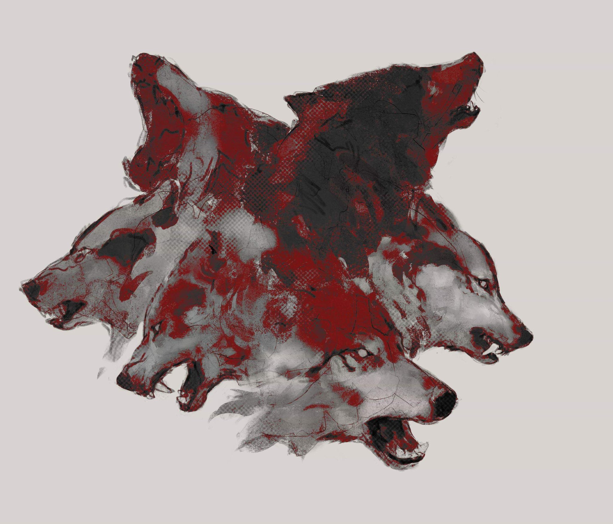 Pack Of Wolves Drawing