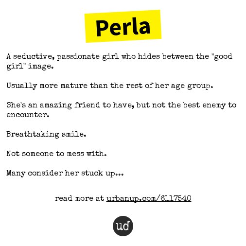 Perla Name