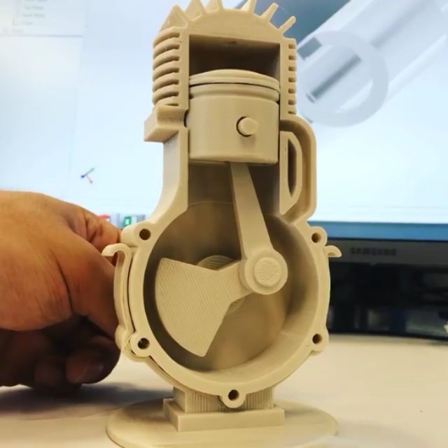 4 Stroke Engine Animation 3d