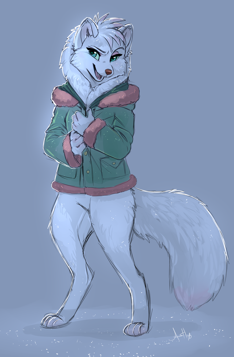 Anthro Arctic Fox Male