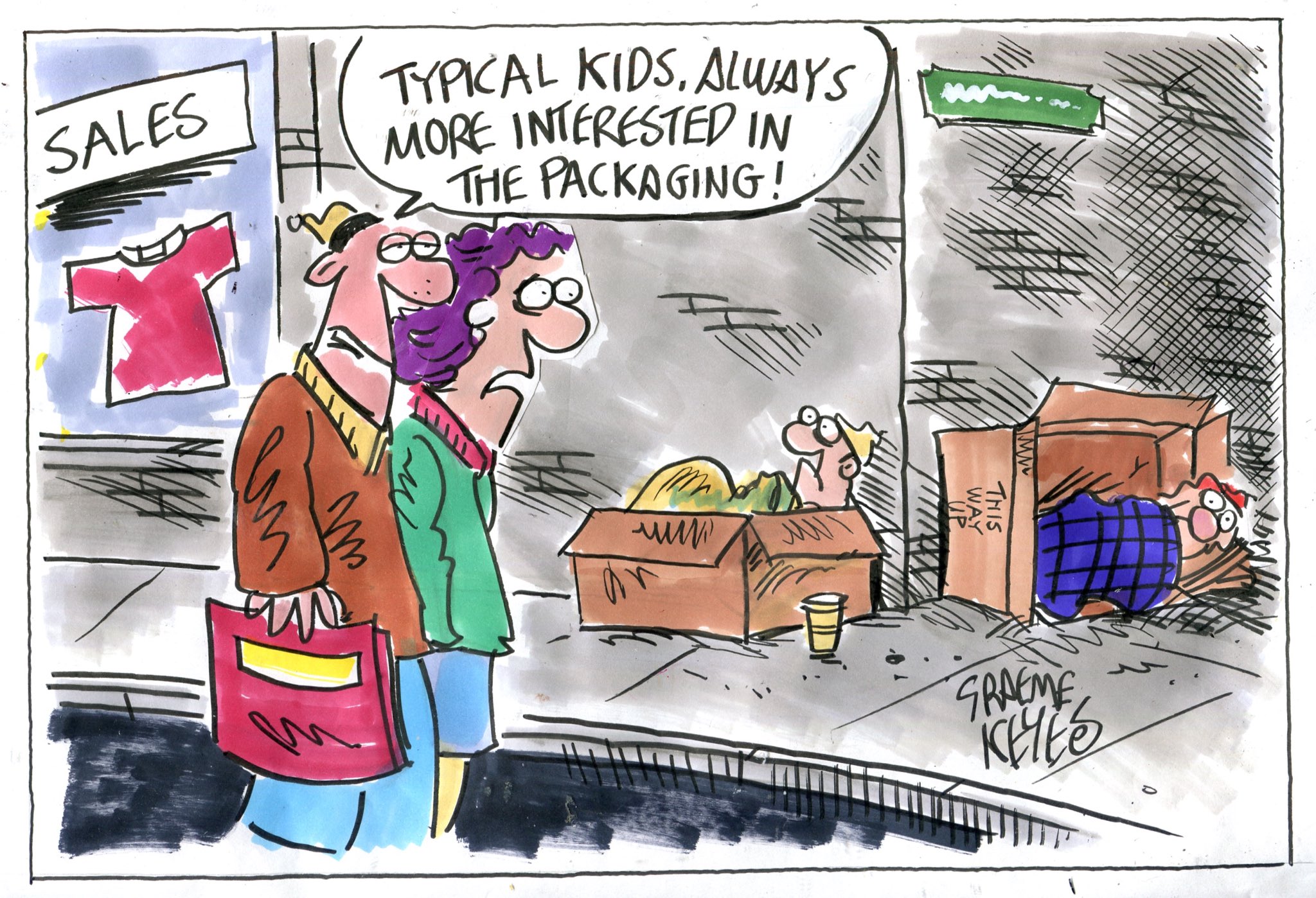 Homeless Political Cartoon