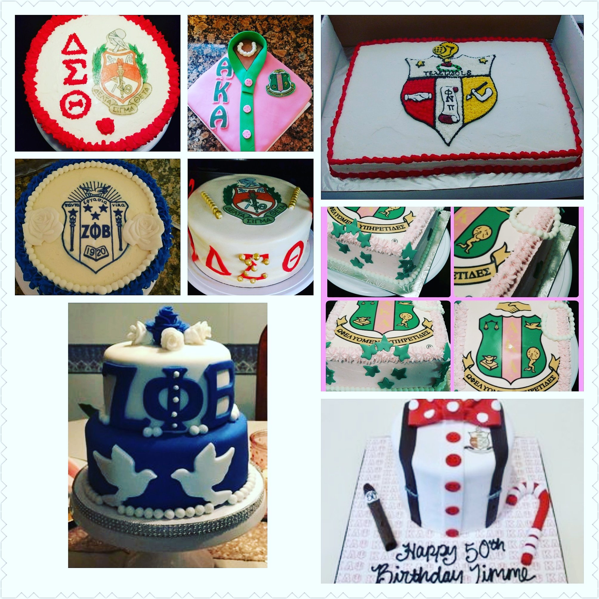 Phi Beta Sigma Birthday Cake