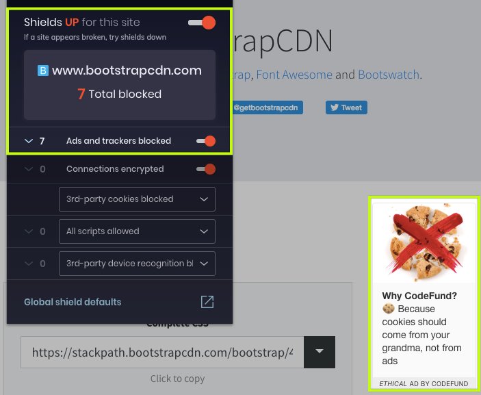 BootstrapCDN on Twitter: "We are proud to be serving #ethicalads on our site thanks to ...