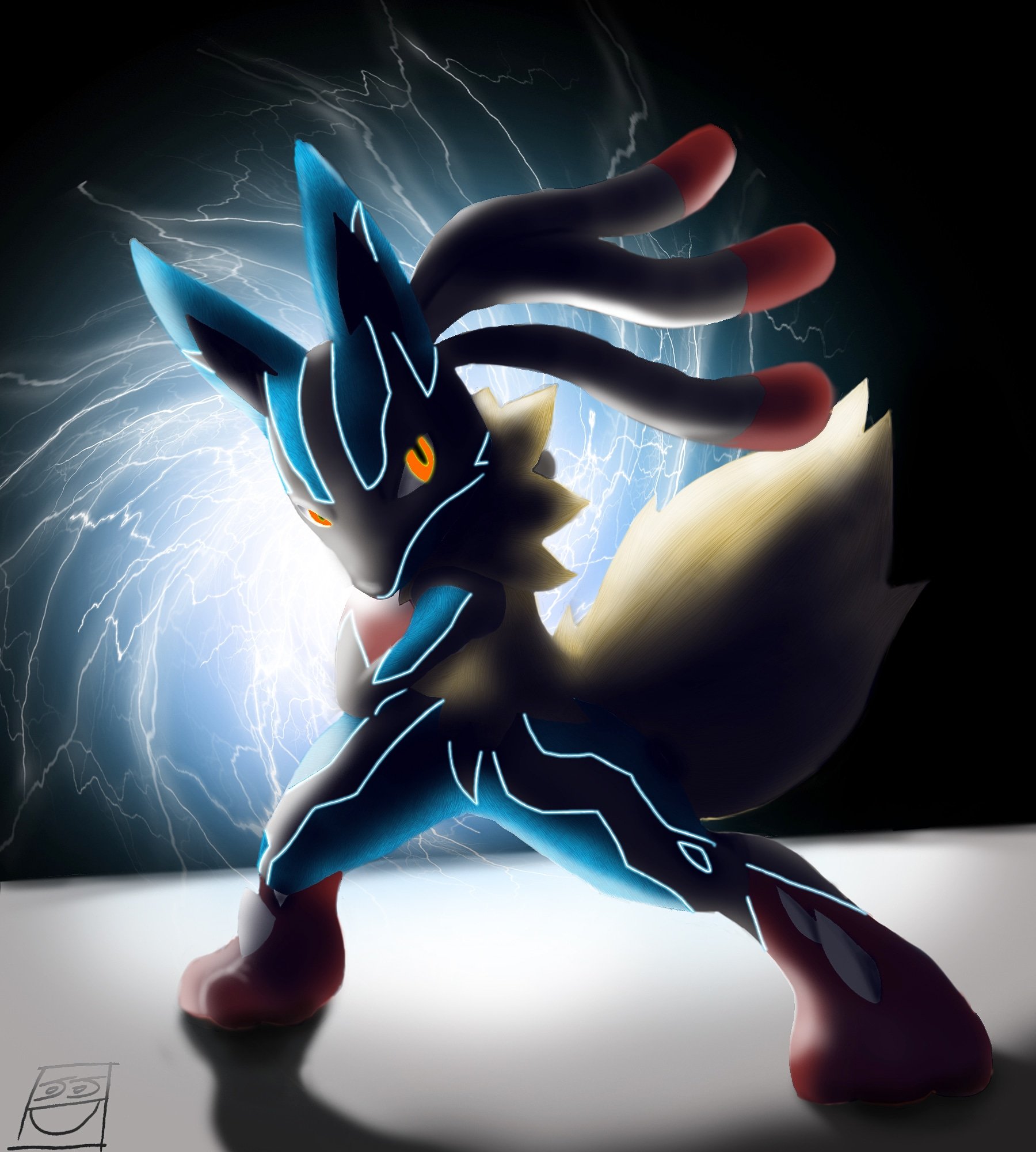Mega Evolution Lucario Wallpaper