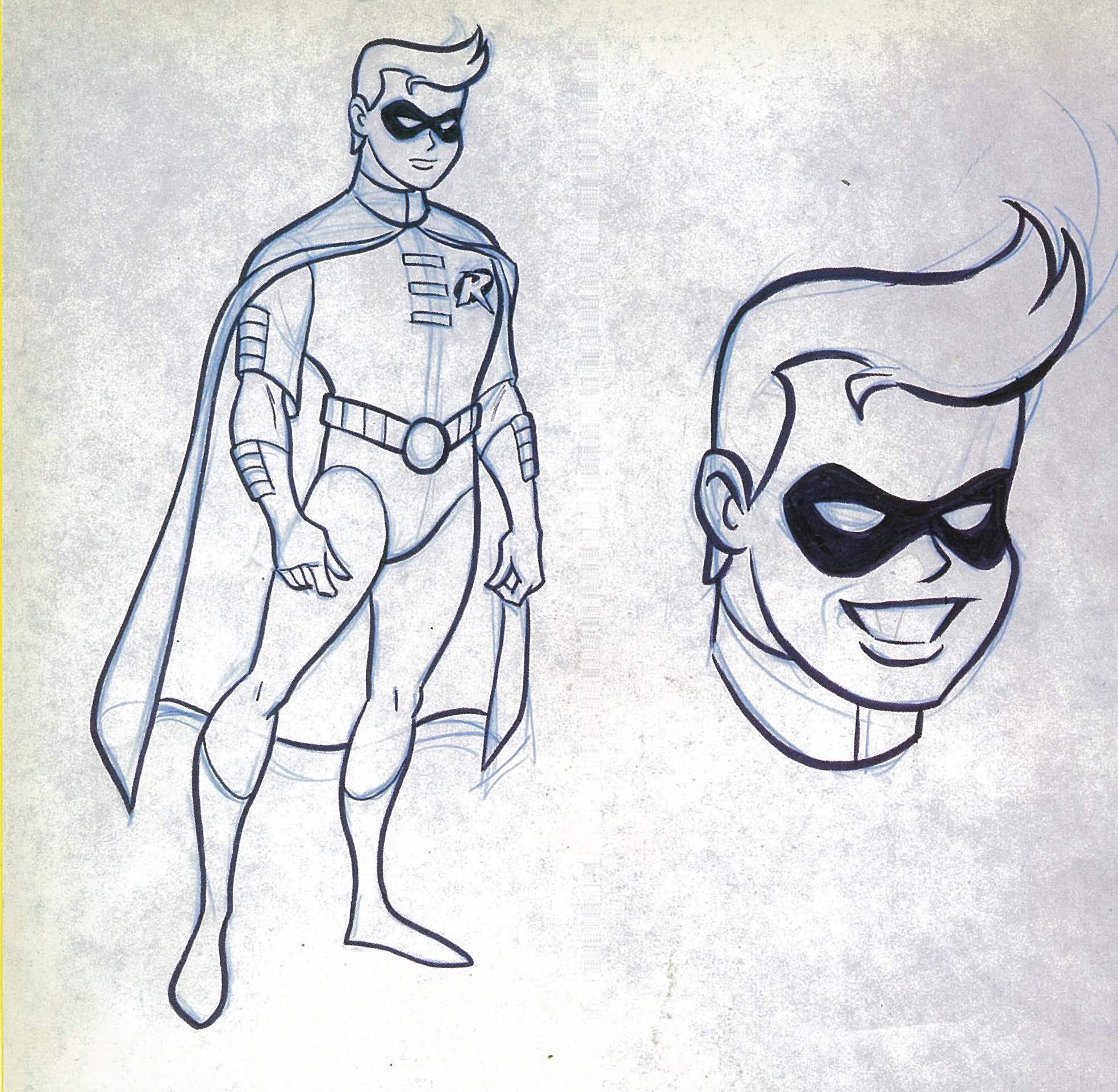 Robin Superhero Drawing