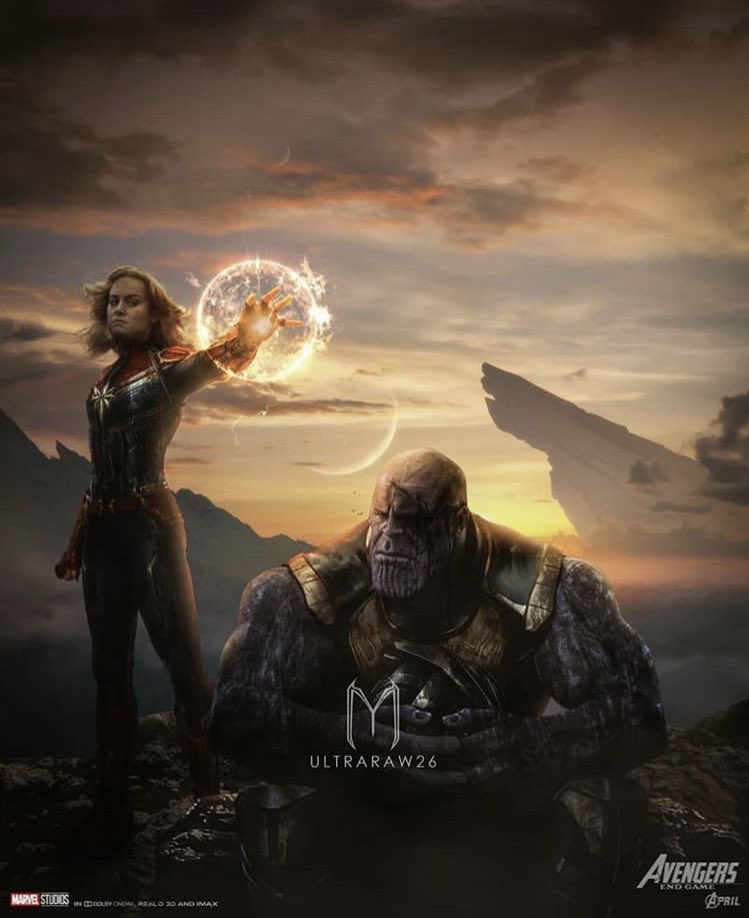 Captain Marvel Vs Thanos