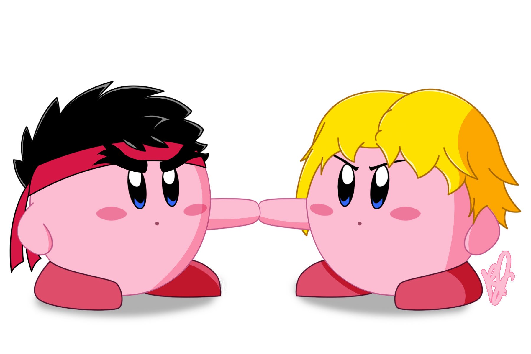 Ryu And Ken Fist Bump