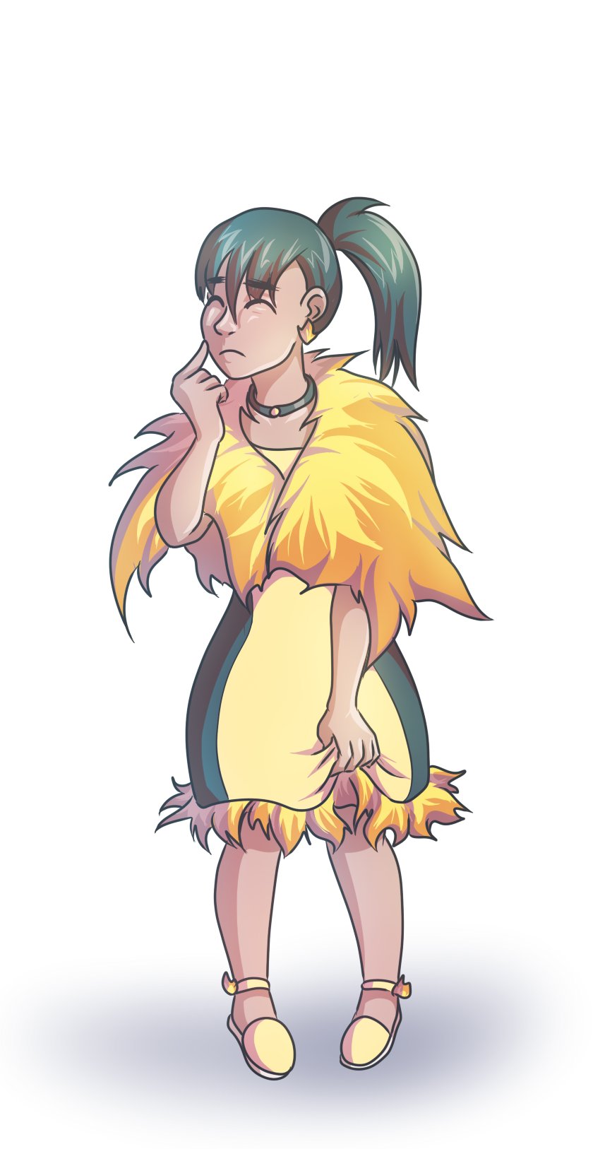 Furret Gijinka Reference Sheet Hanabi (gijinka) By ShiroganeRyo