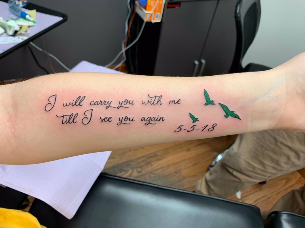 We Only Part To Meet Again Tattoo