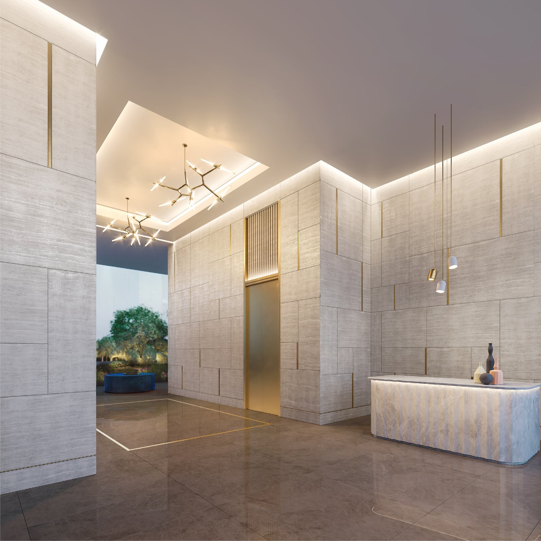 Modern Lift Lobby Design