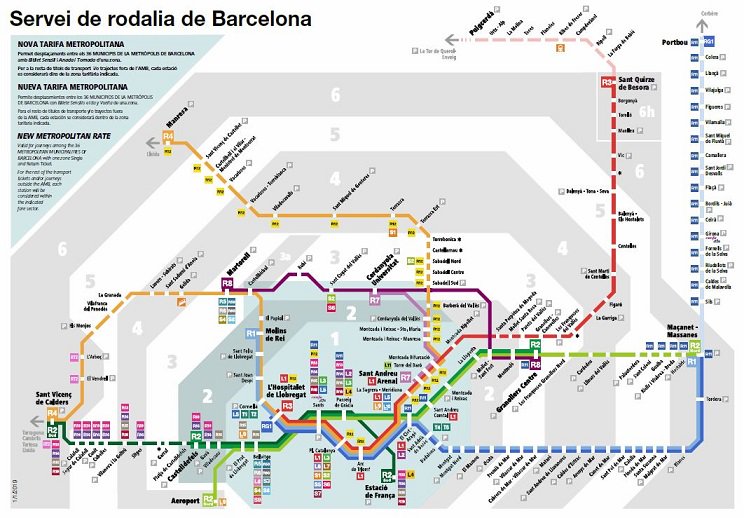 solamente embudo Ir a caminar mapa de zonas renfe rodalies barcelona ...