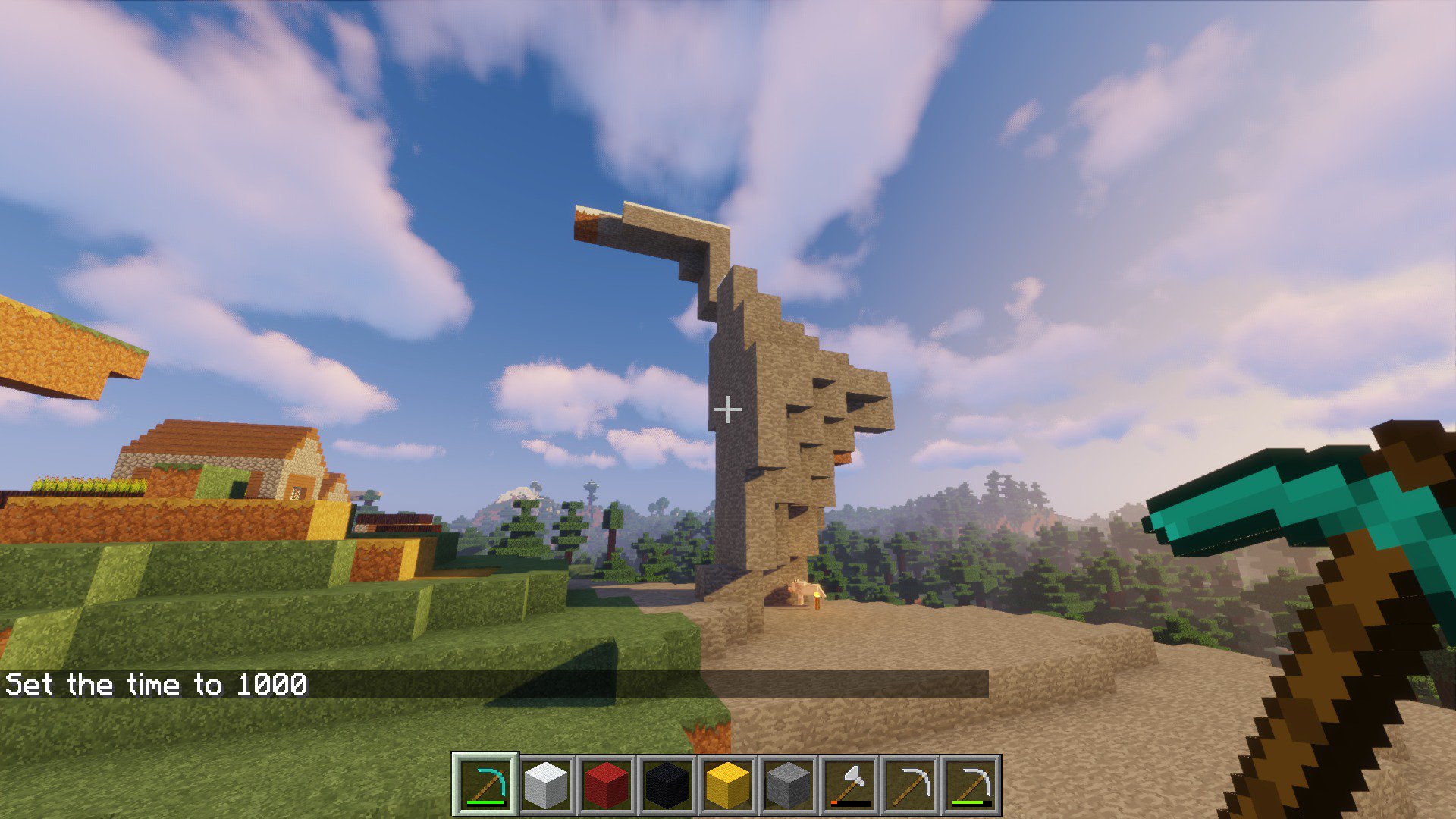 Minecraft Chicken Statue