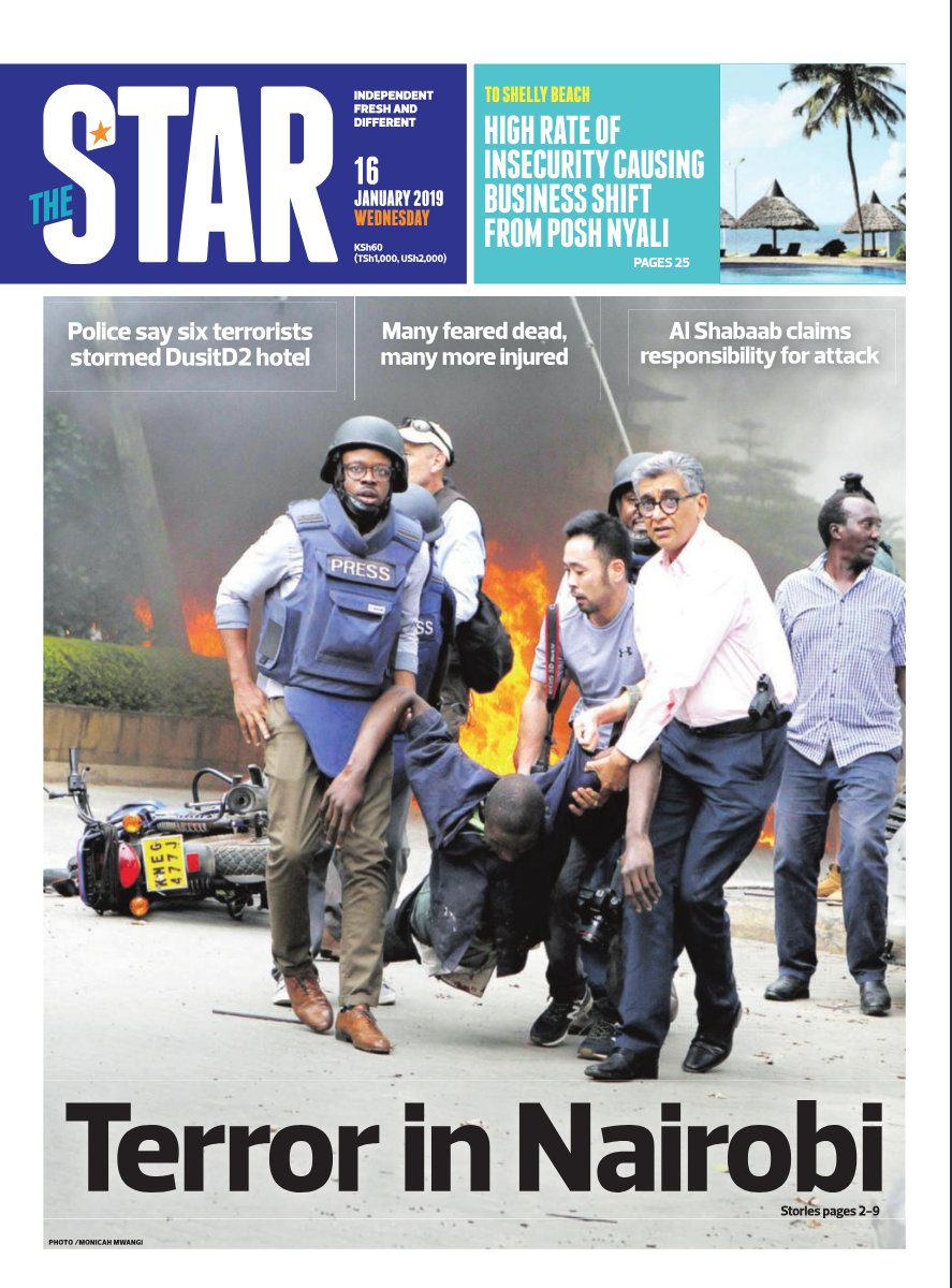 Oliver Mathenge on Twitter: "#tomorrowspaperstoday #Riversideattack #Kenya…