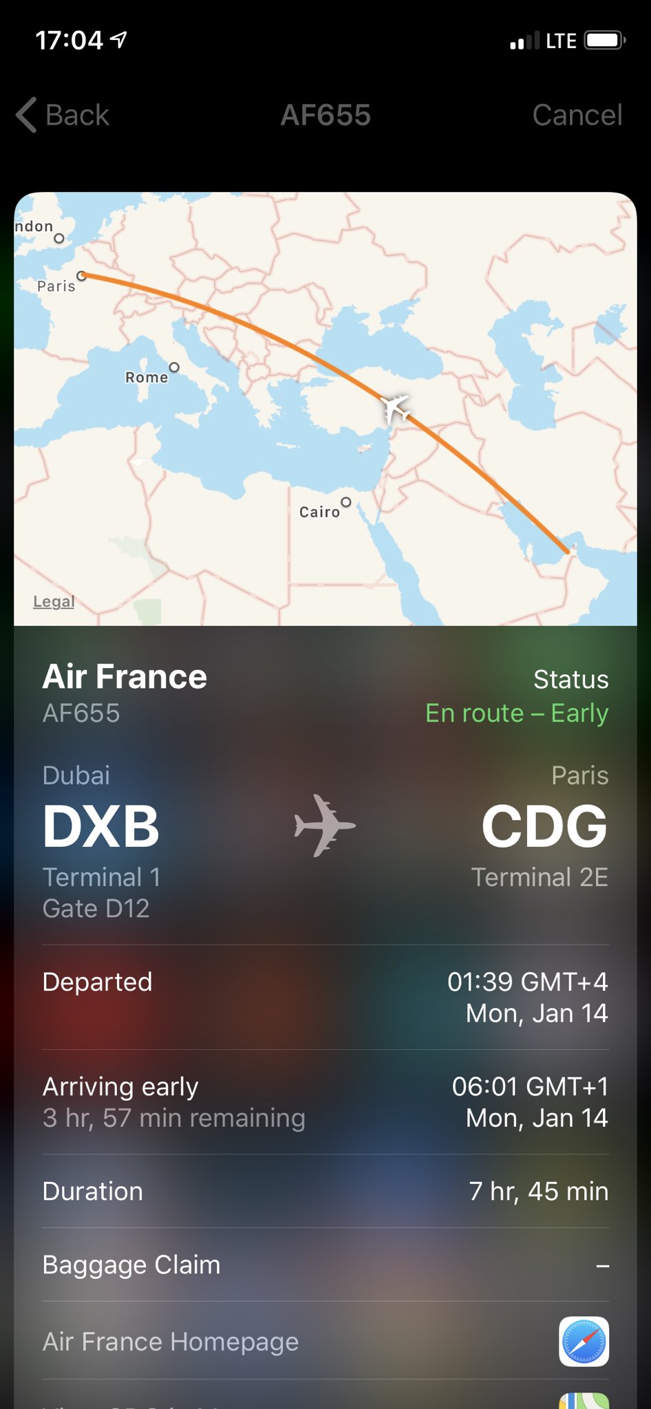 Flight Number Search