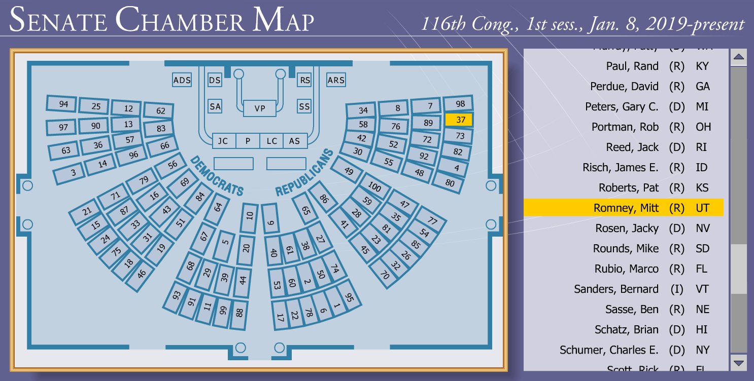 Senate Chamber Map