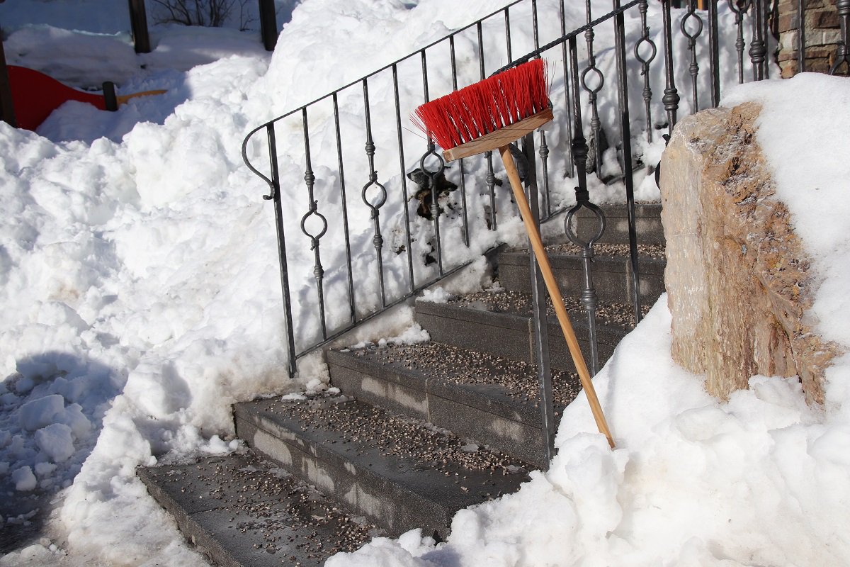 Walking on ice is extremely dangerous. Keep your steps and walkways ...