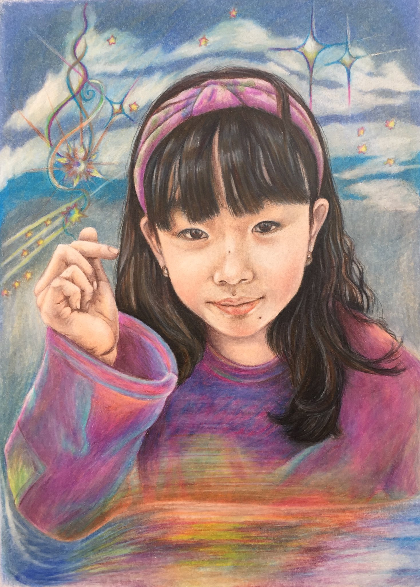 Simple Drawing Of A Little Girl