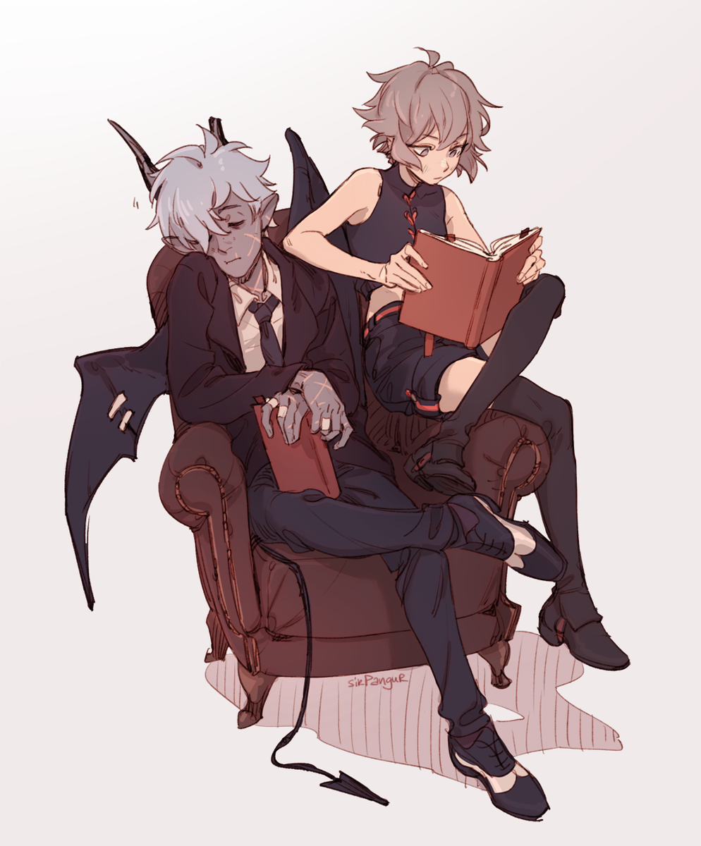 「My OC Fi and @tsulala 's Milo for fun~ ?」|Nina /MIA🛸のイラスト