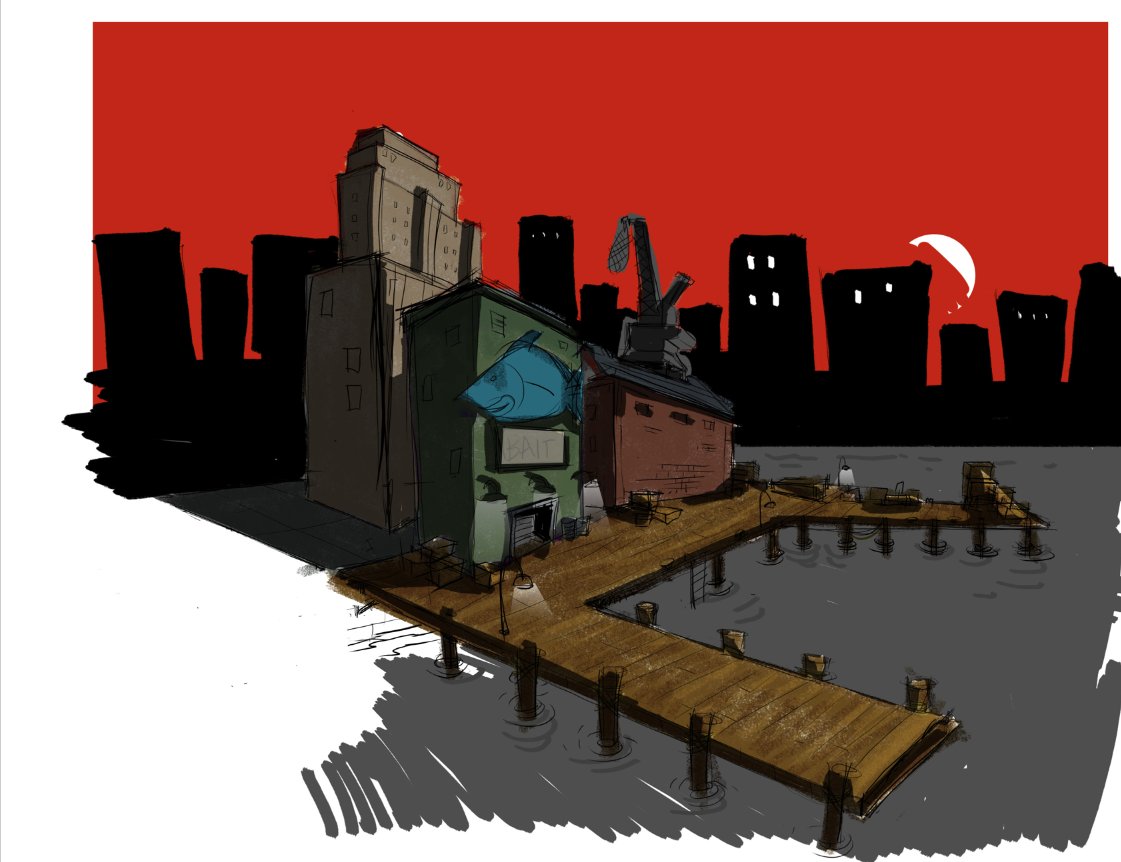 Ghetto Neighborhood Drawing