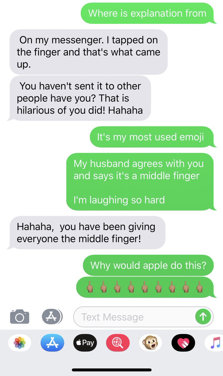Middle Finger Emoji Text