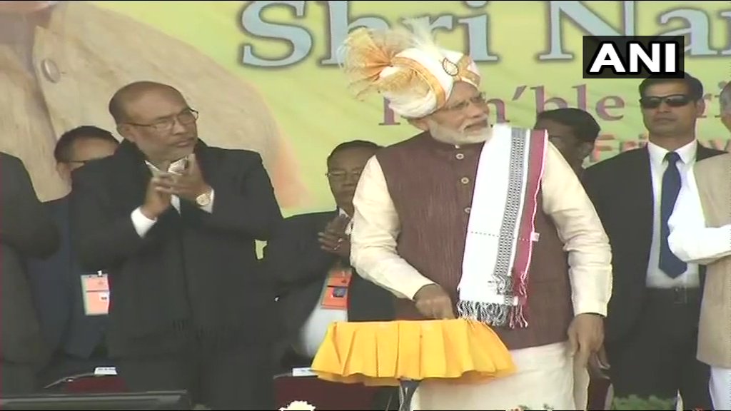 LIVE updates pm narendra modi addresses rally in manipur imphal | इंफाल ...