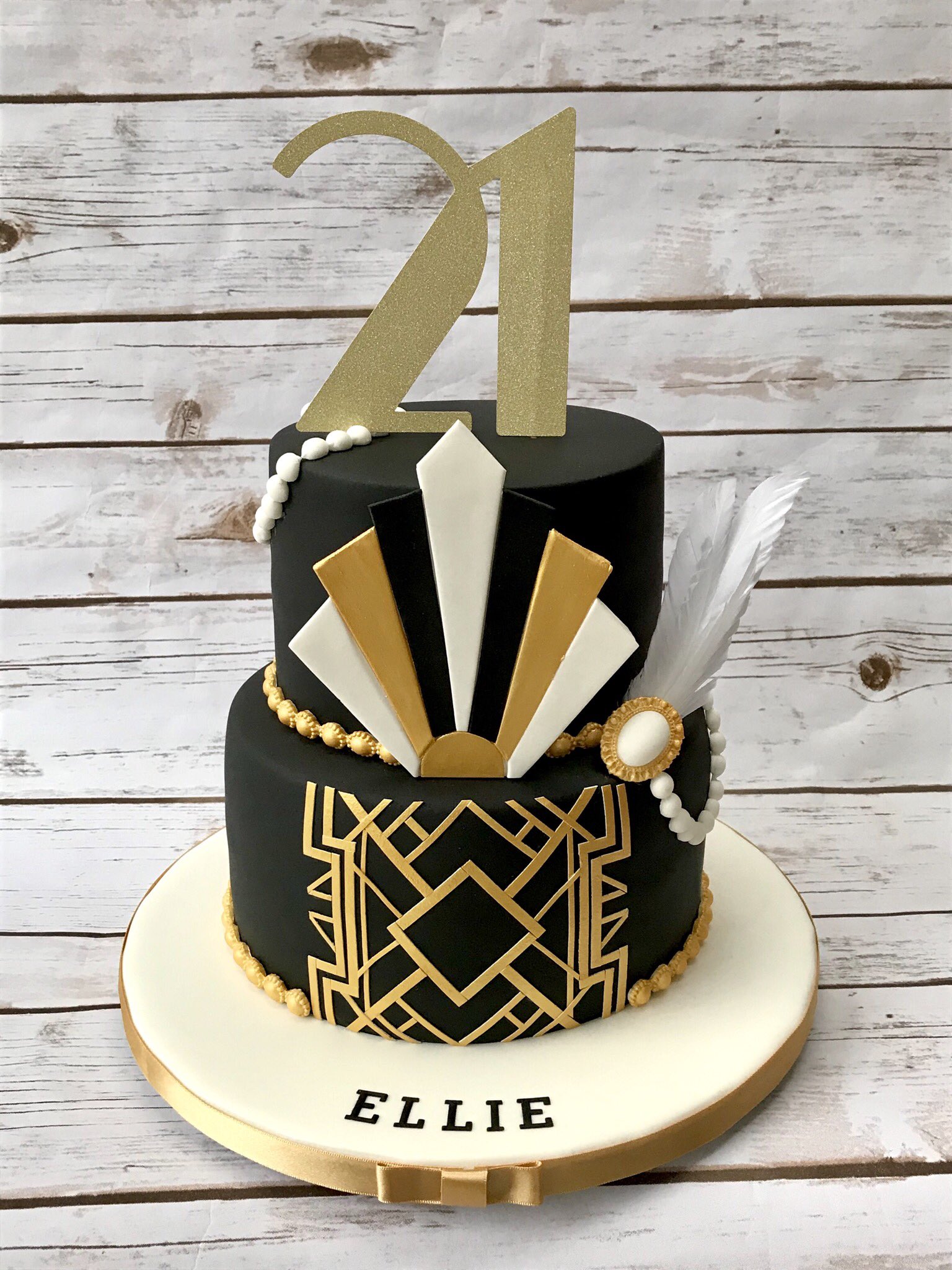 Great Gatsby Birthday Cake