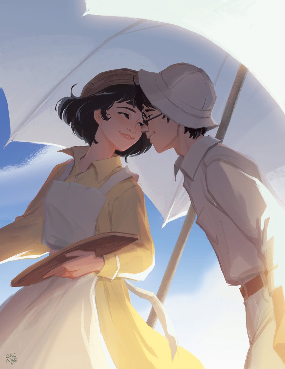 「The wind is rising 」|chi 🍋 available for workのイラスト