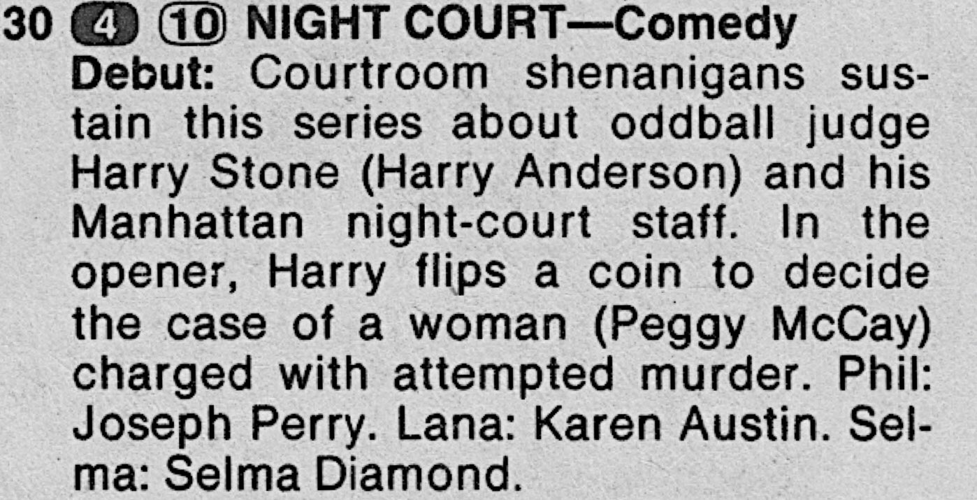 RetroNewsNow on Twitter: "📺DEBUT: 'Night Court' premiered 35 years ago tonight, January 4, 1984 ...