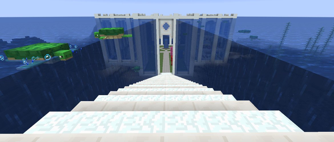 Minecraft Underwater House Entrance