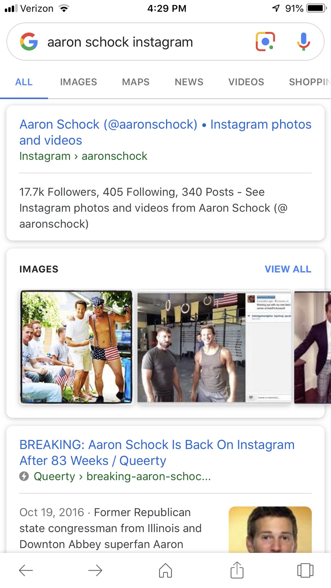 Aaron Schock Instagram