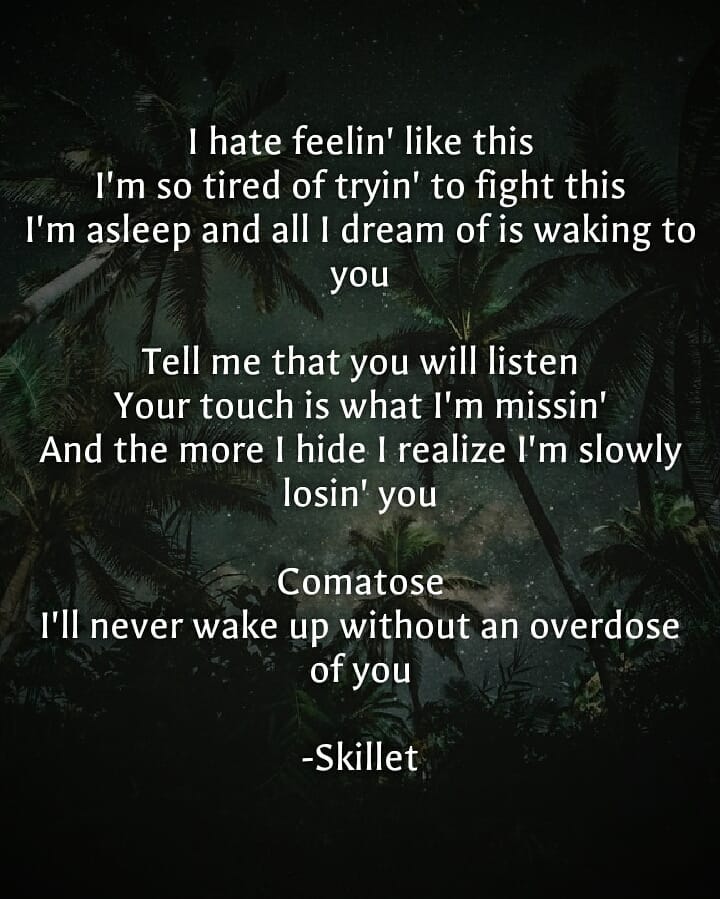 Comatose Skillet Lyrics