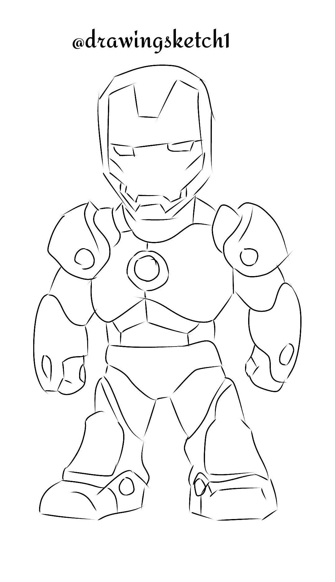 Iron Man Chibi Drawing